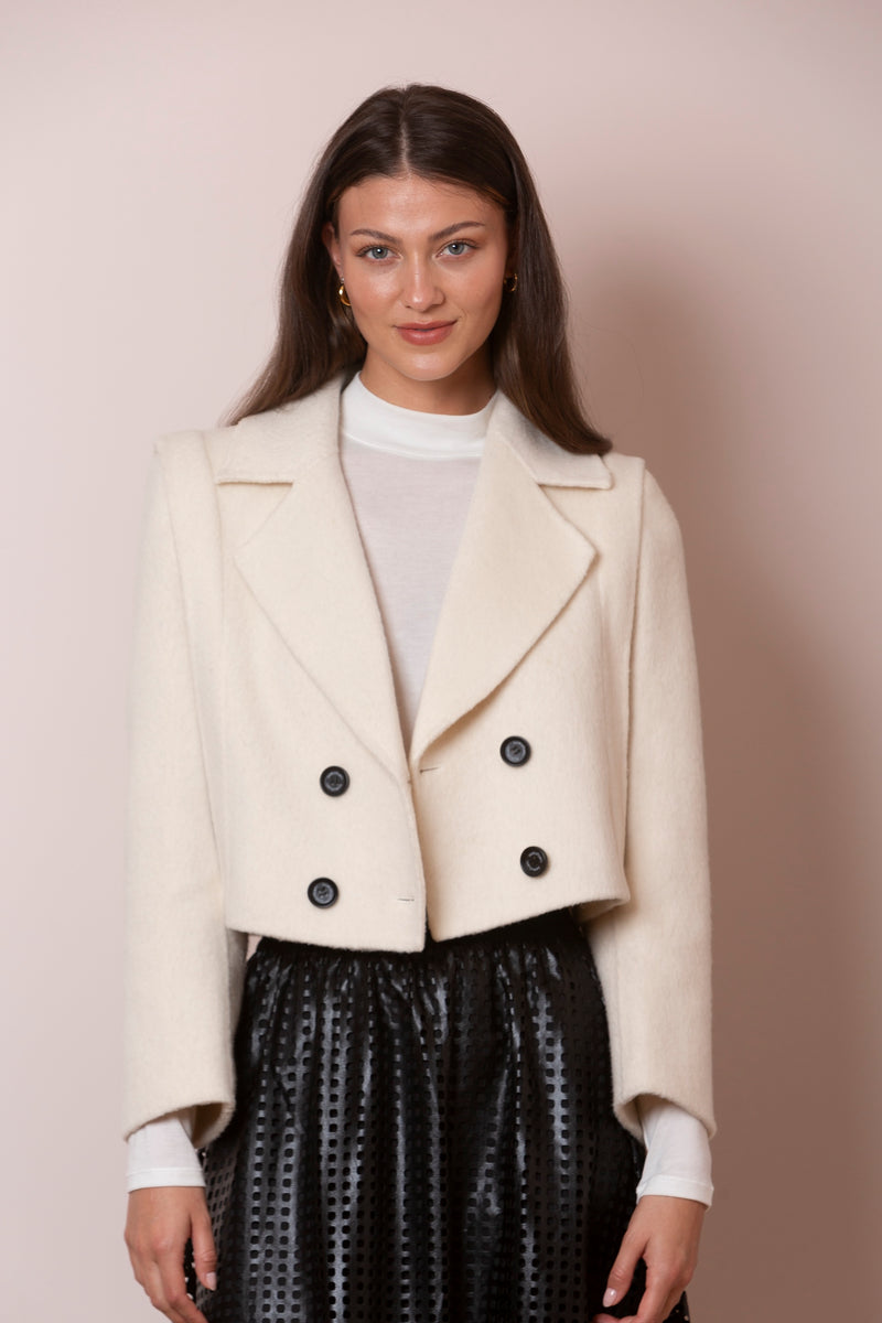 Mackenzie Camel Hair and Mulberry Silk Blended Short Jacket – Jessie ...